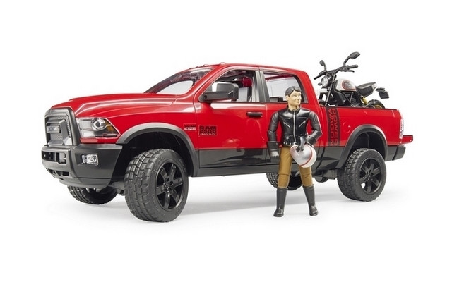 RAM 2500 POWER WAGON WITH DUCATI DESERT SLED AND FIGURE – Toy Story